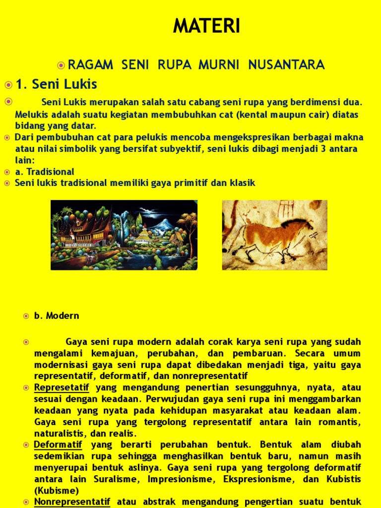 Seni Rupa Murni Lukis Dan Patung Cetak | PDF