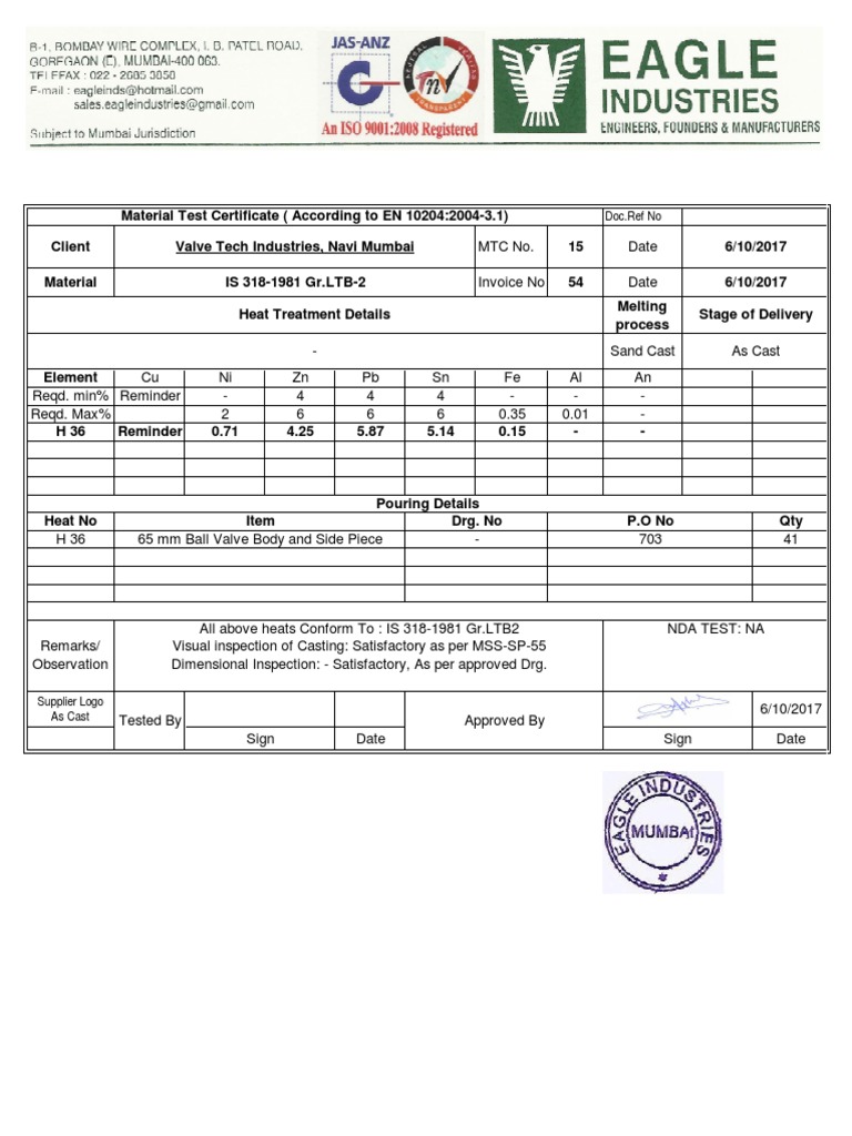 MTC No 15 of Ltb2 DT 6-10-17 | PDF