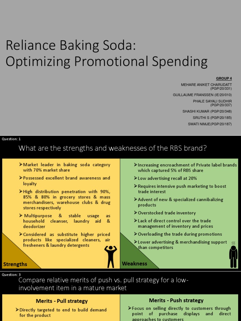 Reliance Baking Soda Market Strategy | PDF | Brand | Retail