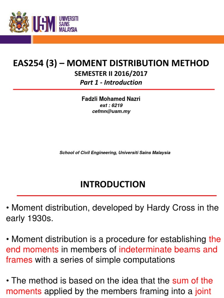Eas254 MDM Part 1 - Intro | PDF | Bending | Beam (Structure)