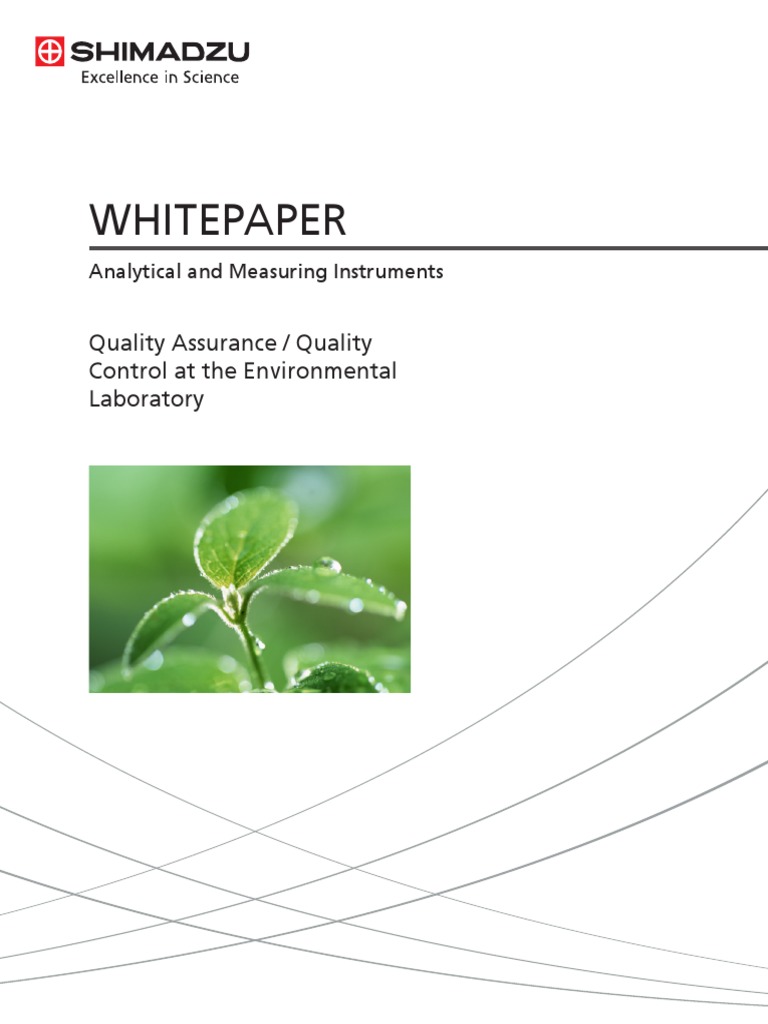 Whitepaper QAQCEnvironmentalLab | PDF | Accuracy And Precision | Calibration