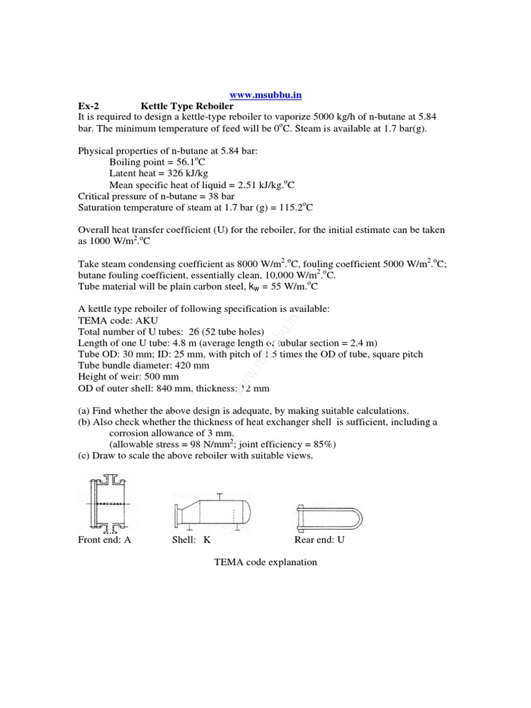 Design 2 Reboiler | PDF | Heat Exchanger | Thermodynamics