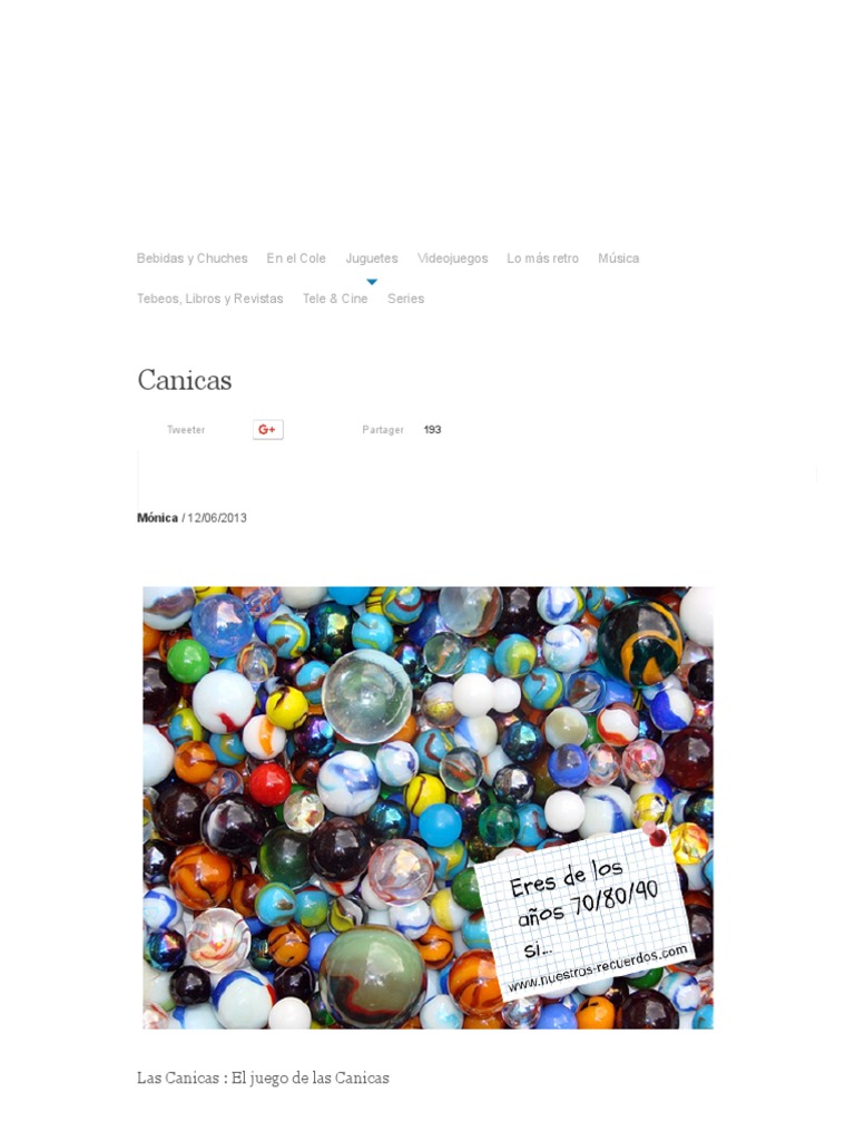 Canicas _ ¿ Como Se Juega a Las Canicas | Juego de azar | Juegos de ...