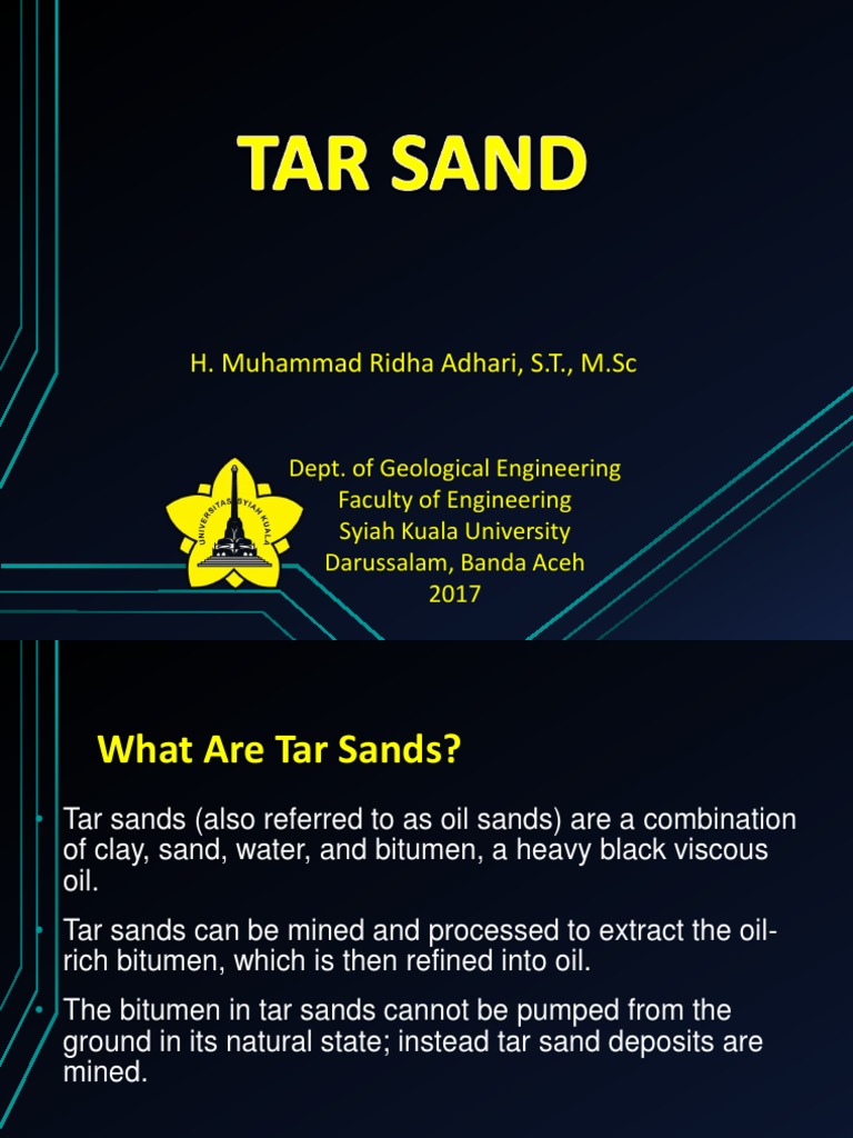 Week 3 Tar Sand | PDF | Oil Sands | Petroleum