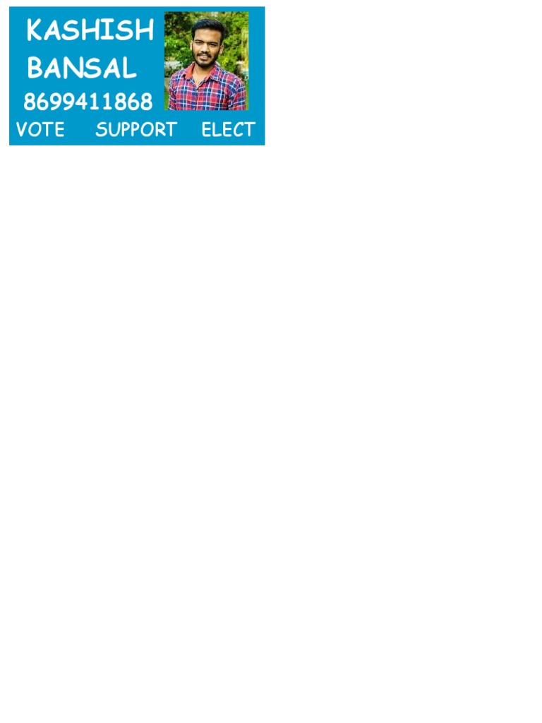 Vote Support Elect | PDF