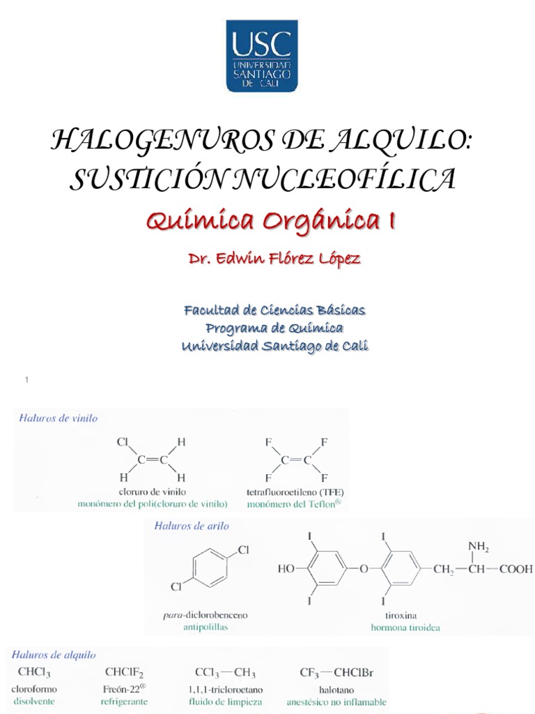 Halogenuros de Alquilo | PDF | Química Orgánica | Química