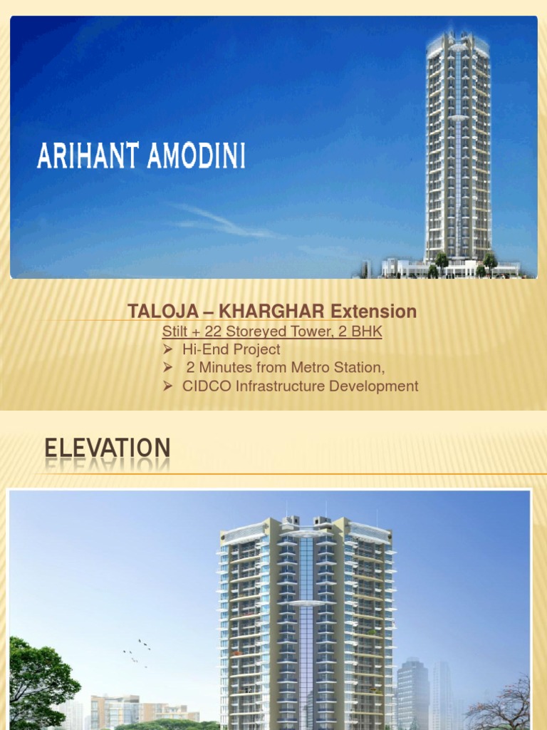 CIDCO Plan For Taloja & Kharghar | PDF | Value Added Tax | Payments