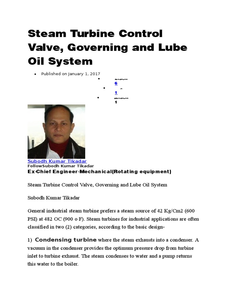 An In-Depth Look at Steam Turbine Control Systems: Classification ...