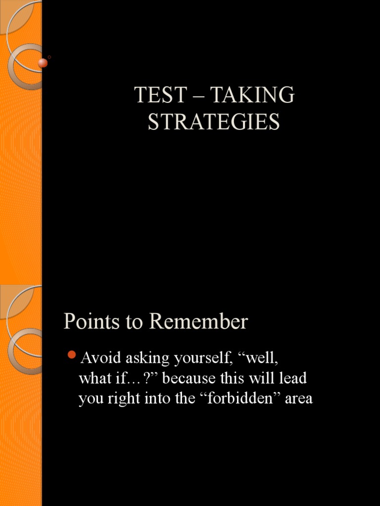 Test Taking Strategies | PDF | Cataract | Multiple Choice