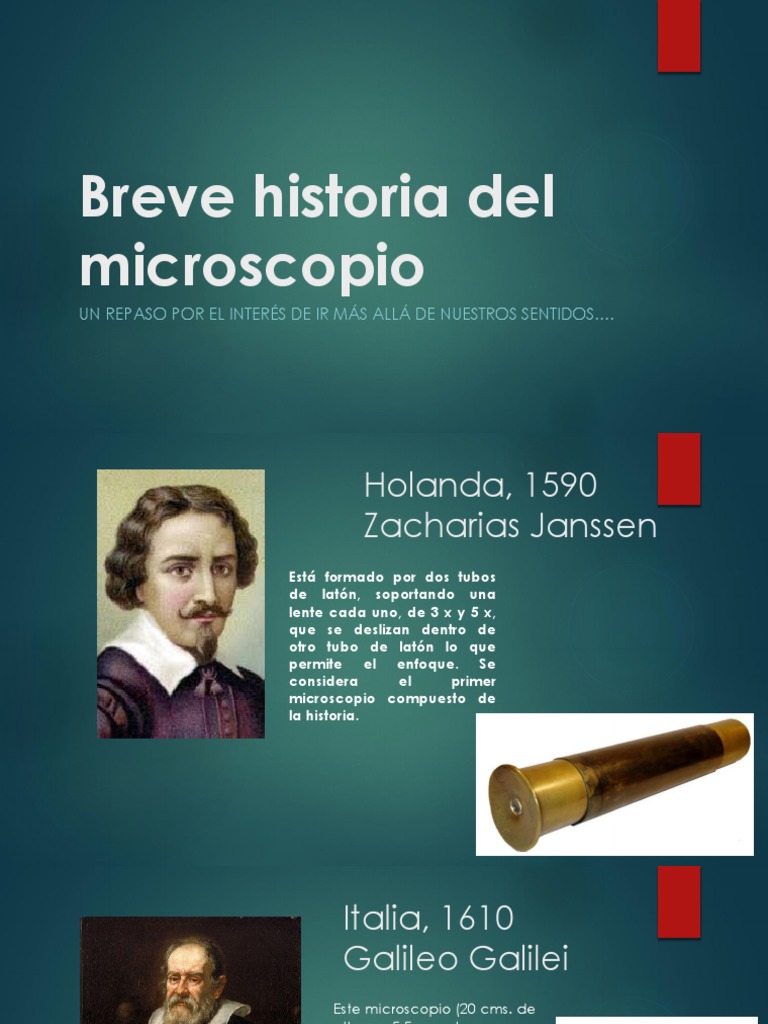 Historia del microscopio: 1590-1610 | PDF | Libros para adolescentes