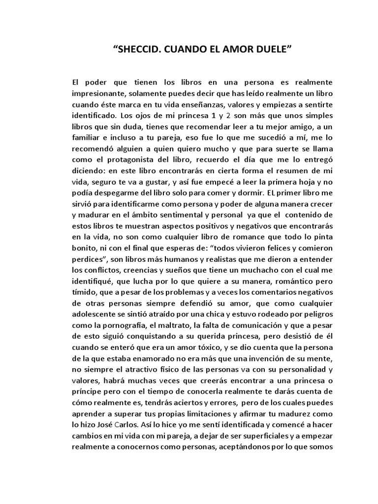 SHECCID | PDF | Romance (amor) | Amor