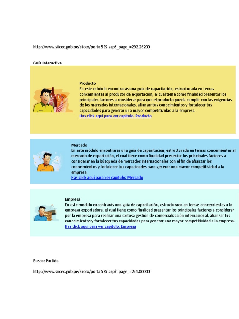 Manual Siicex | PDF | Exportaciones | Producto (Negocio)