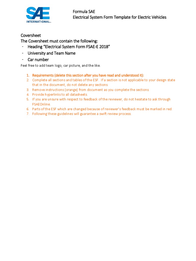 2018 Electrical Systems Form Template | PDF | Battery Charger ...