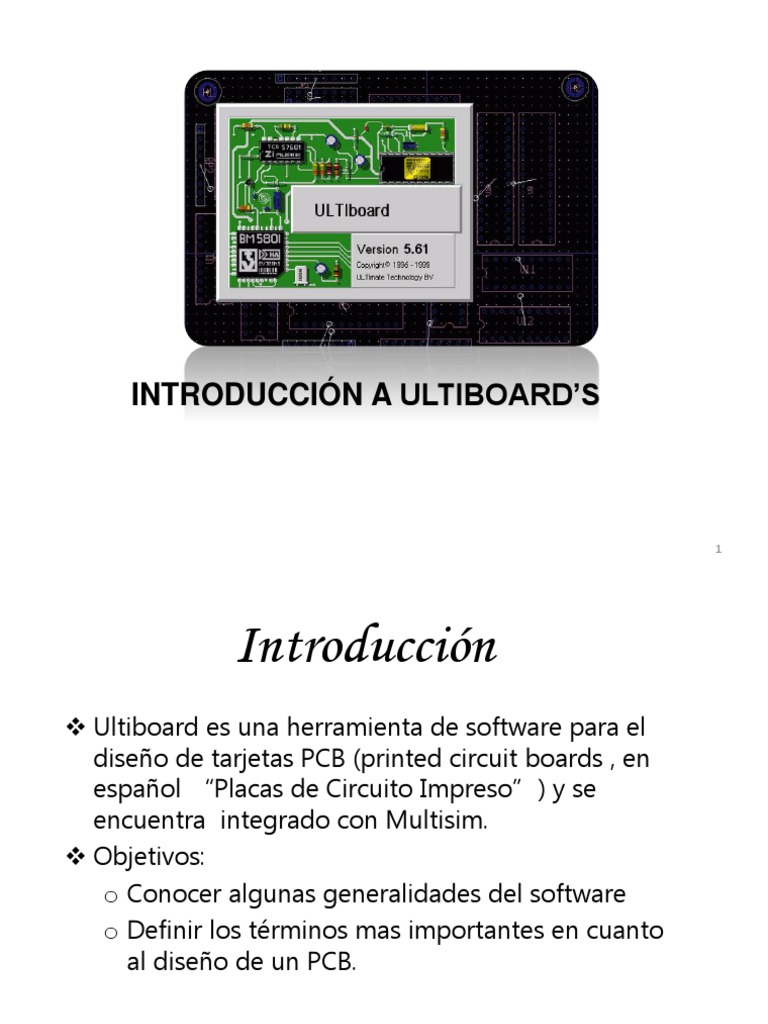 Introducción A Ultiboard's | PDF | Placa de circuito impreso | Ventana ...