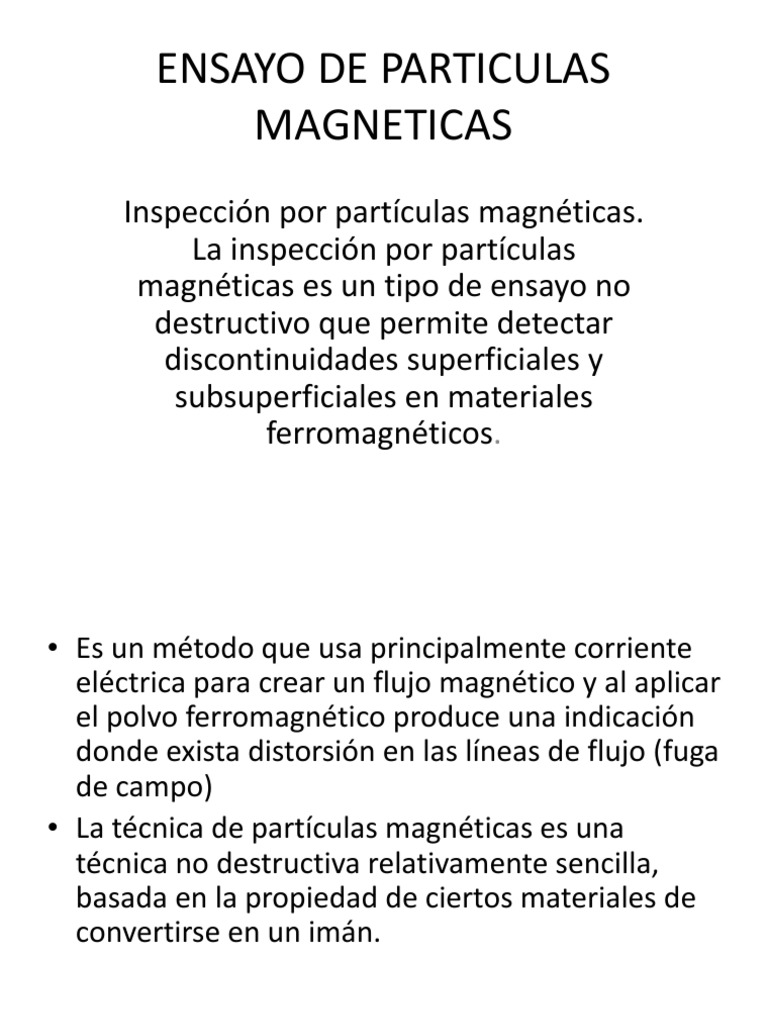 Ensayo de Particulas Magneticas | PDF
