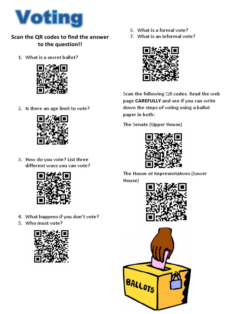 Scan The QR Codes To Find The Answer To The Question!! | PDF