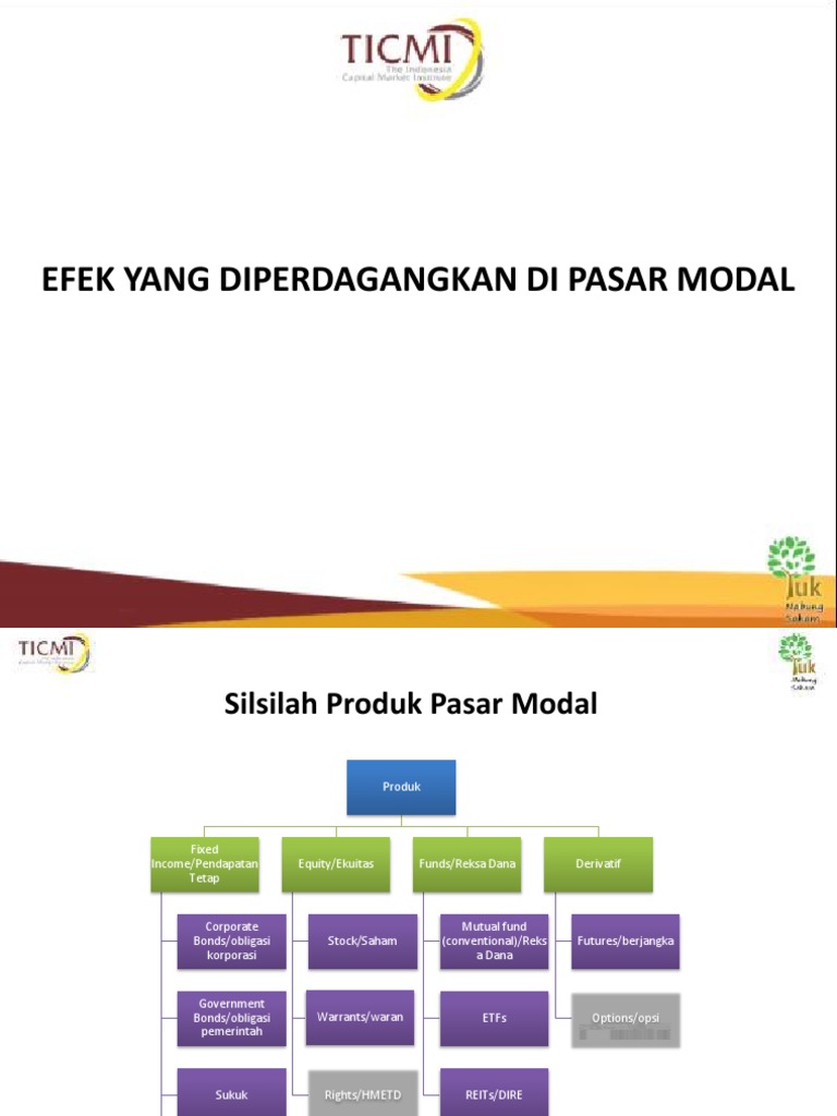 TICMI-PTE-Efek Yang Diperdagangkan Di Pasar Modal Rev 100217 PDF | PDF