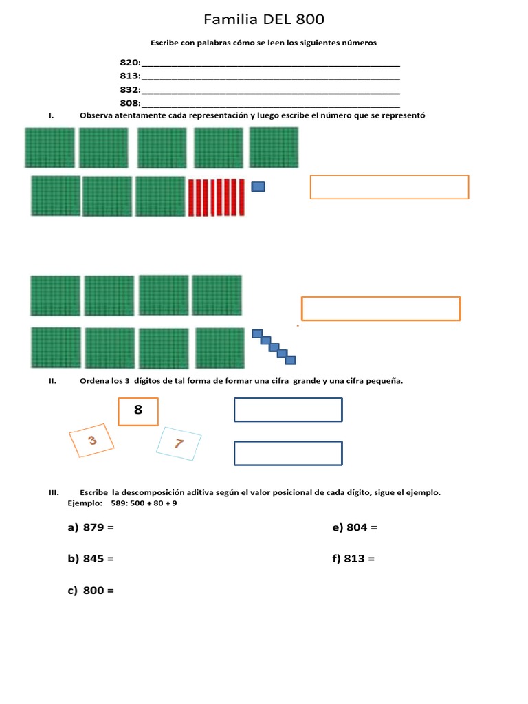 Familia DEL 800 | PDF | Métodos y materiales de enseñanza