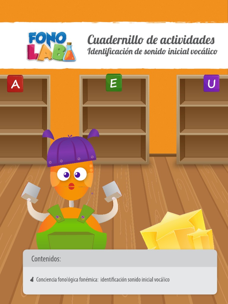 Cuadernillo Identificación de Sonido Inicial Vocálico PDF | PDF