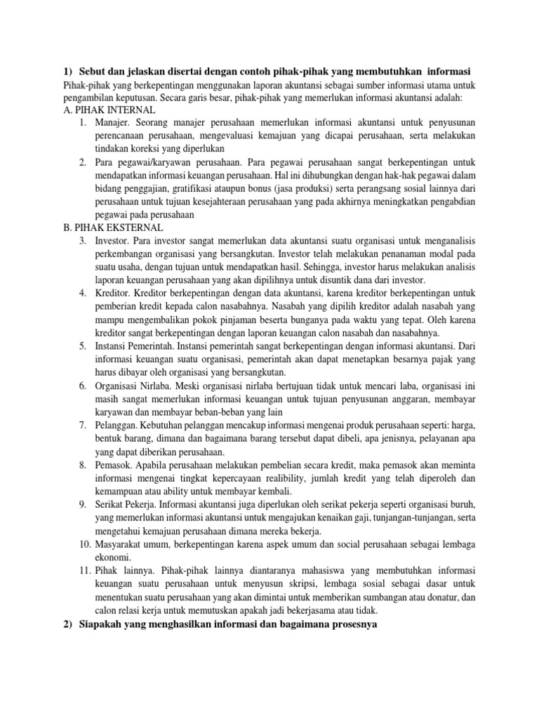 Jawaban Uas SIA | PDF