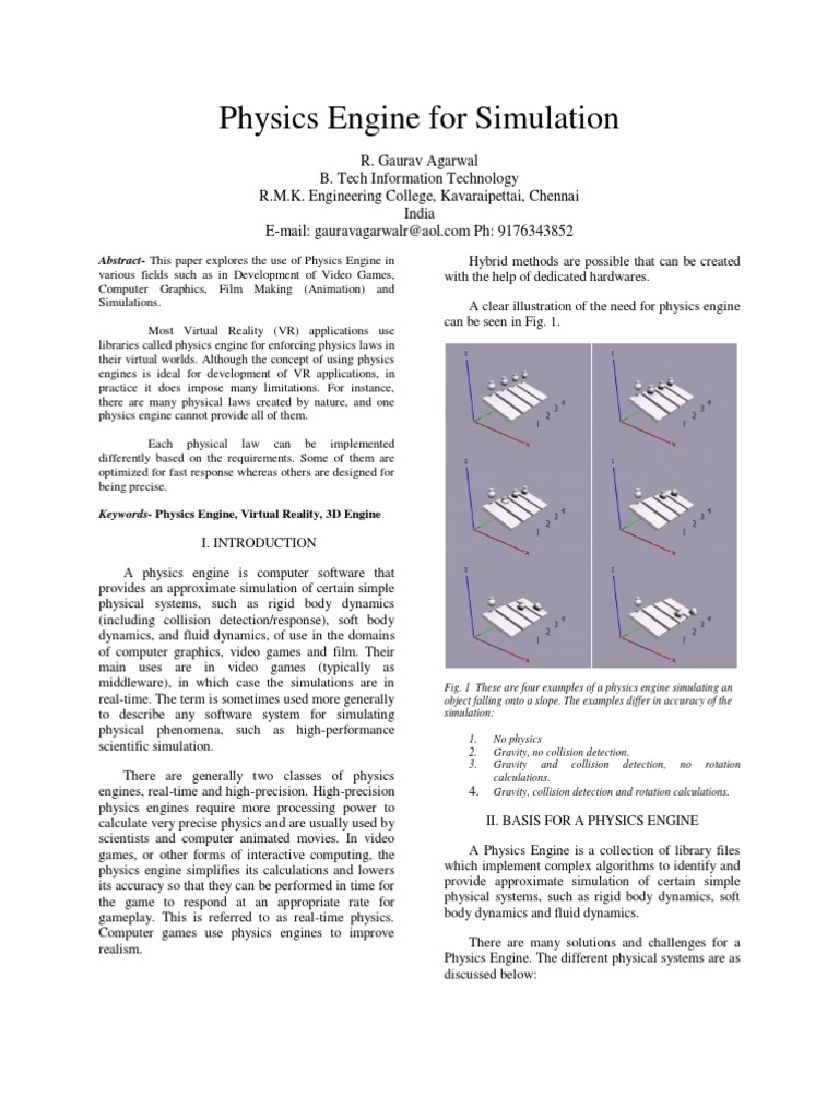 Physics Engine Applications & Challenges | PDF | Graphics Processing ...