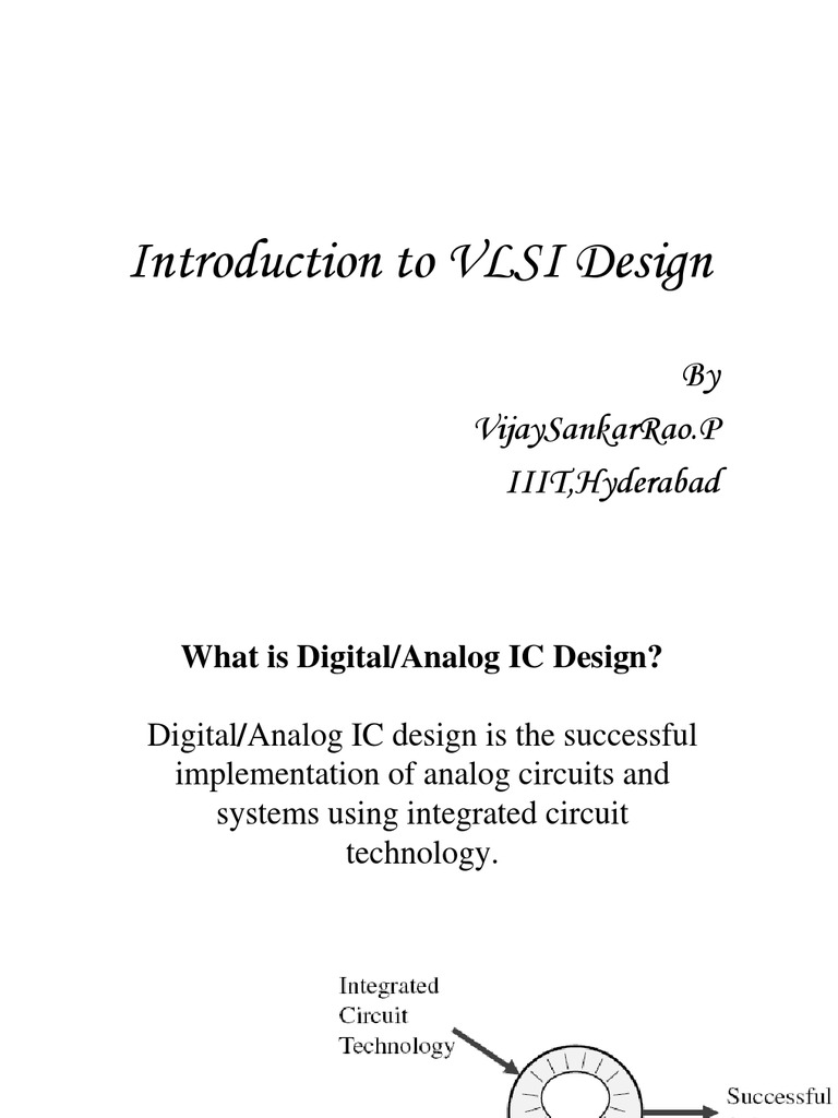 Introduction To VLSI Design | PDF