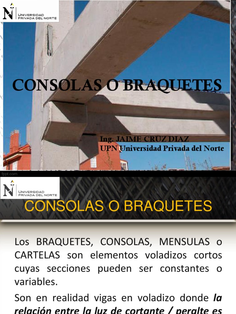 Diseño de Consolas y Braquetes | PDF | Fricción | Ingeniería estructural