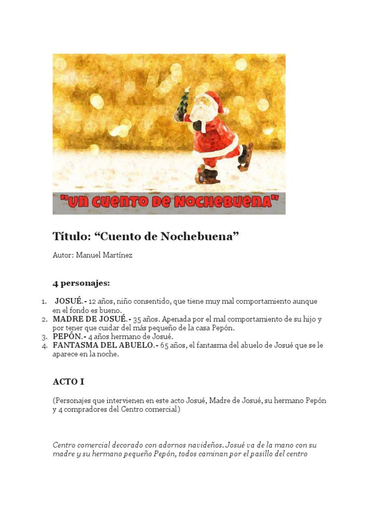 Cuento de Noche Buena | PDF | Papá Noel | Ocio