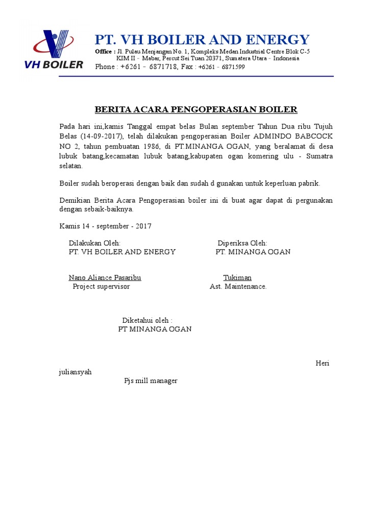 BA Selesai Kerja | PDF