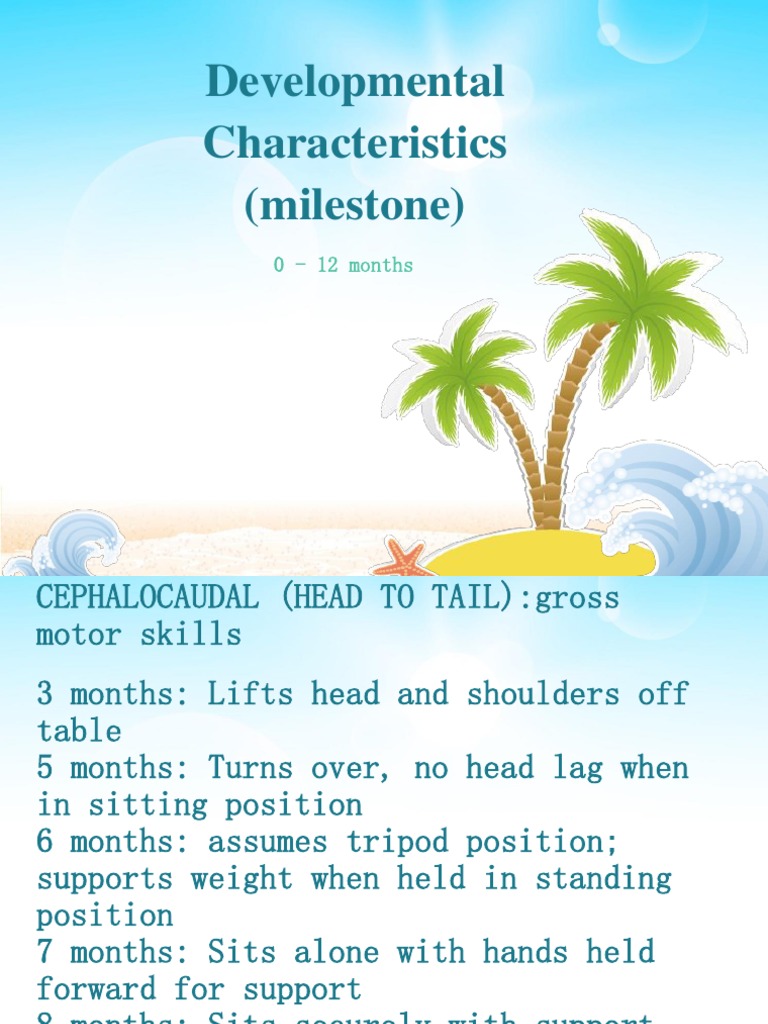 Developmental Characteristics (Milestone) : 0 - 12 Months | PDF