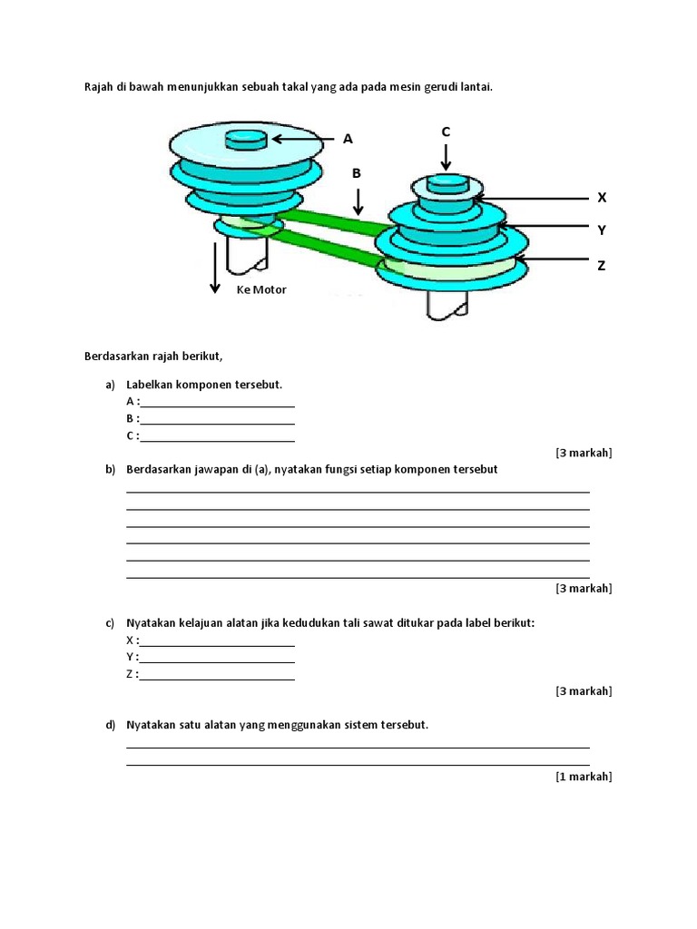 Fungsi dan Komponen Sistem Takal | PDF