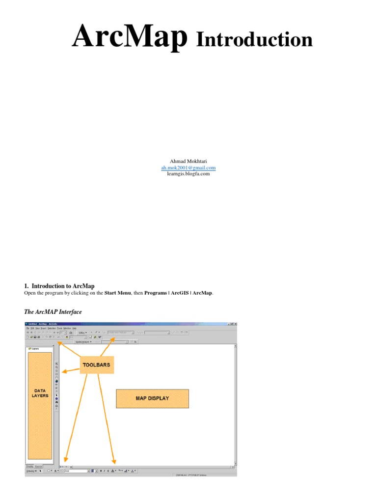 Arcmap: Ahmad Mokhtari | PDF | Geographic Information System | Information Technology