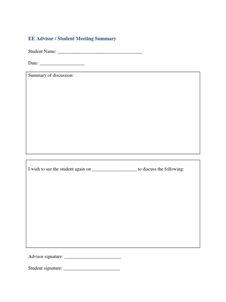 EE Meeting Record | PDF
