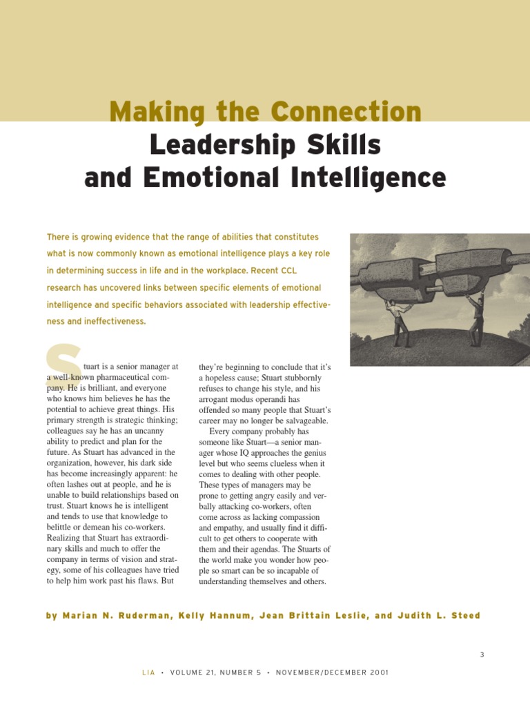 Leadership Skills and Emotional Intelligence PDF | PDF | Emotional ...