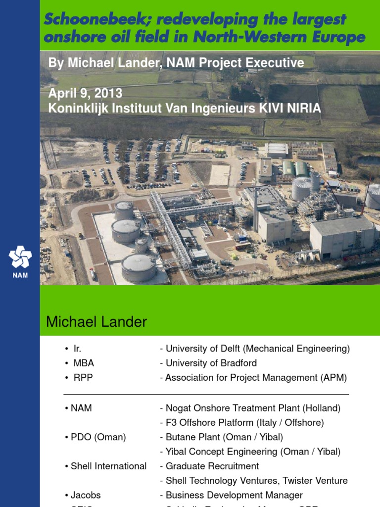 Redevelopment of Schoonebeek Oil Field | PDF | Cogeneration | Petroleum