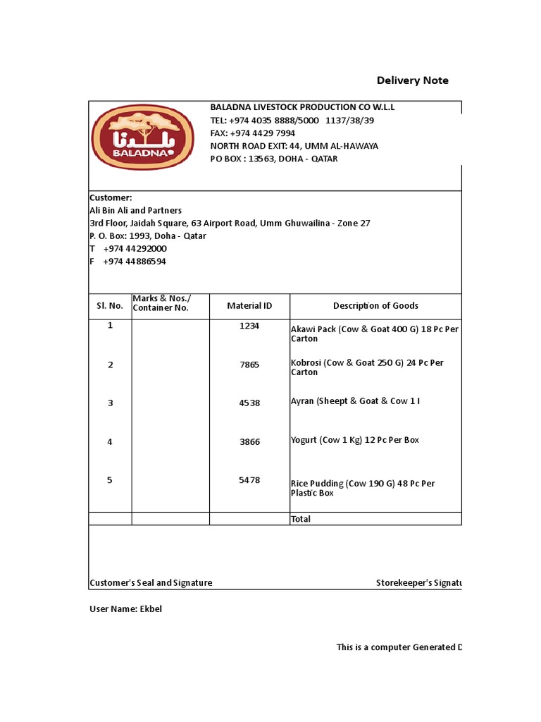 Worksheet in 3. Delivery Note | PDF | Computing And Information ...