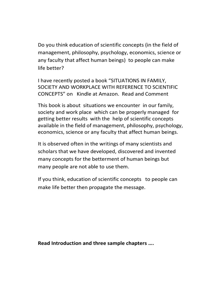 Situations in Family, Society and Workplace With Reference To ...