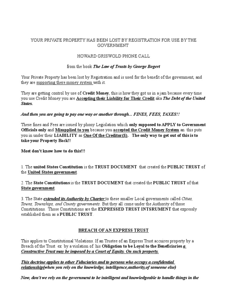 You and You Private Property | PDF | Trust Law | Fiduciary