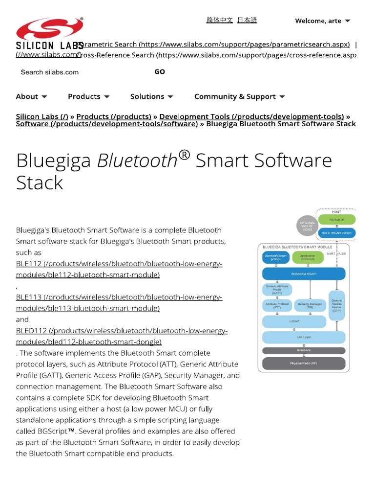 Bluegiga Bluetooth Smart Software Stack Silicon Labs | PDF | Mobile ...