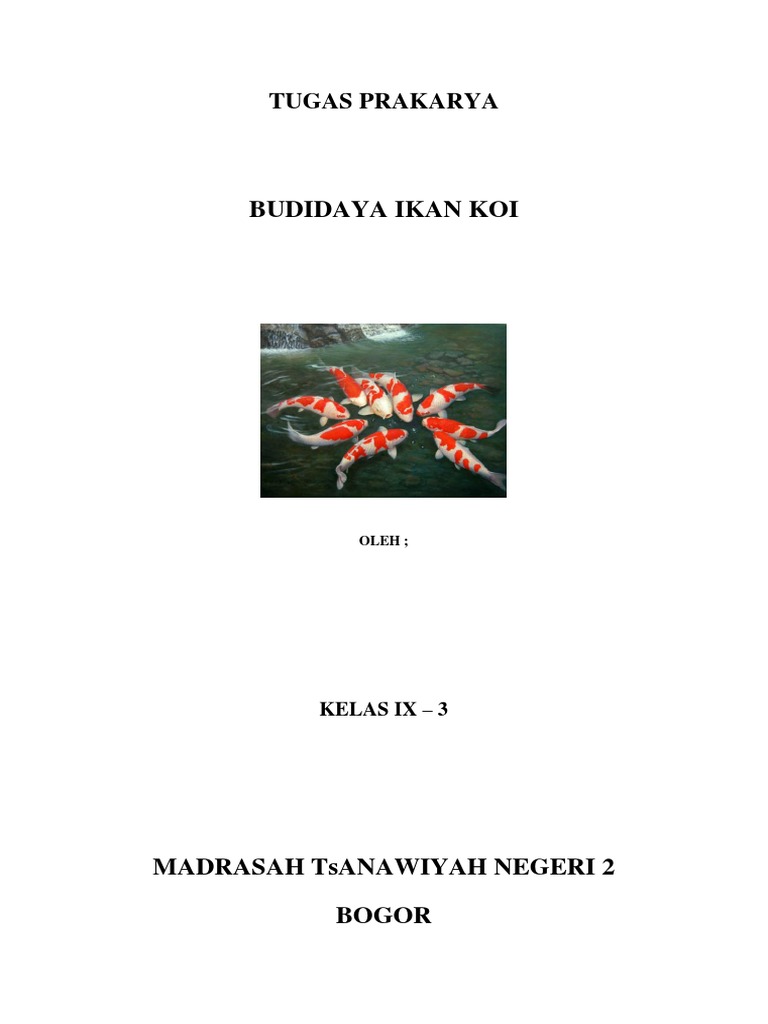 Budidaya Ikan Koi | PDF