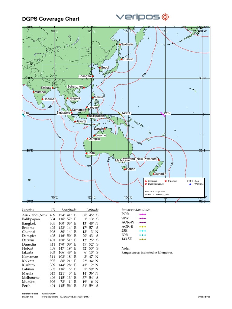 DGPS Coverage Chart: Location ID Longitude Latitude Inmarsat Downlinks ...