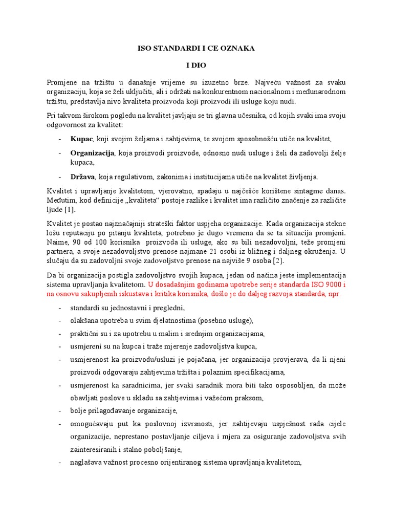 Iso Standardi I Ce Oznaka | PDF