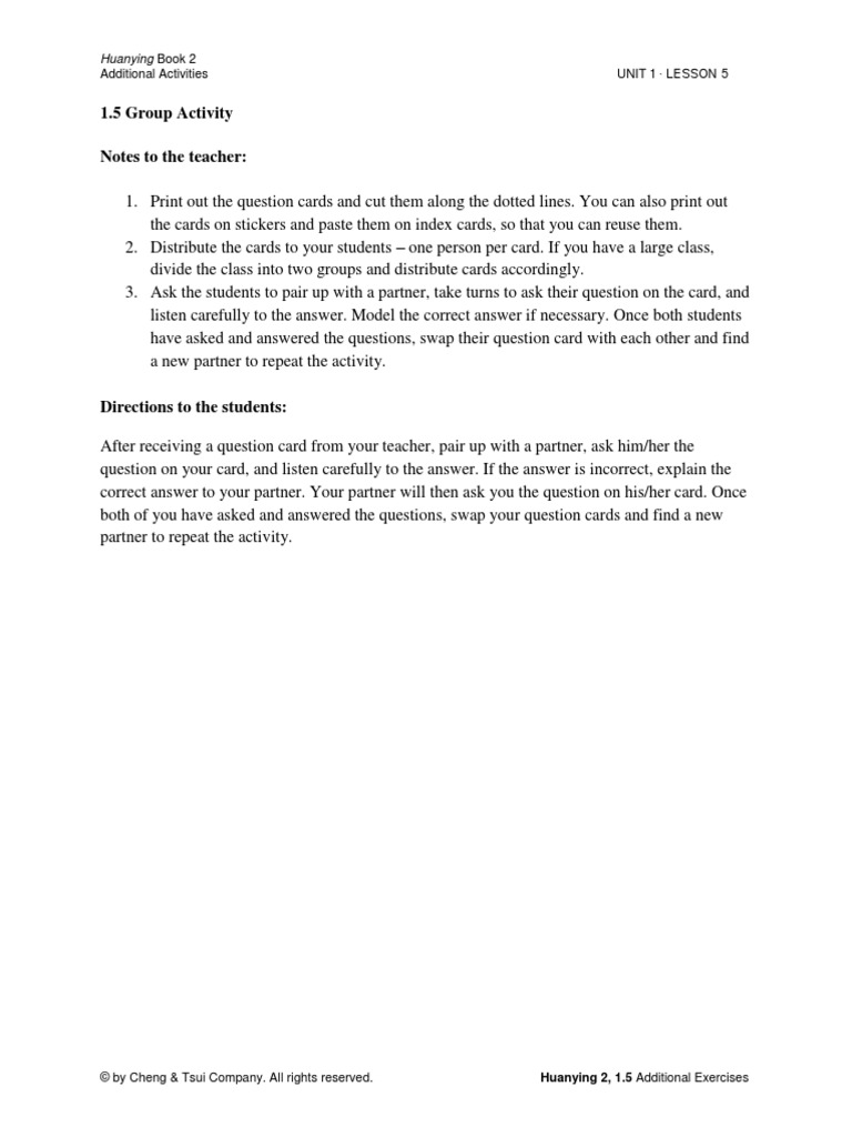 BK2, 1.5 Q&A Mixer Activity | PDF