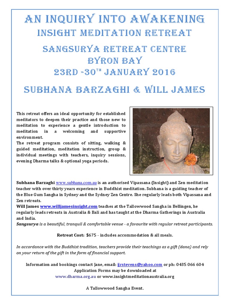 2016 Inquiry Into Awakening Flyer | PDF