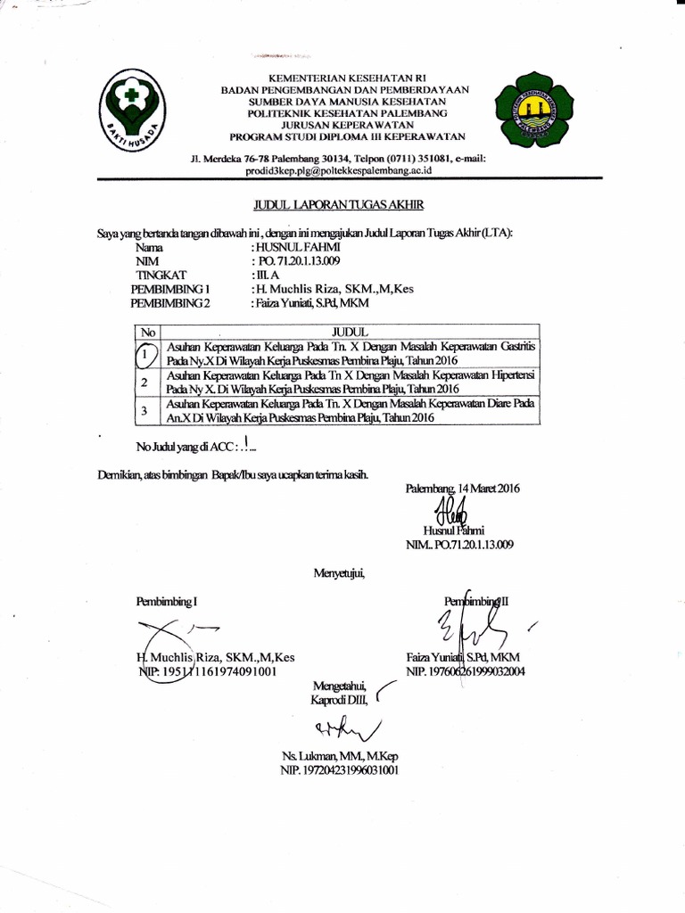 Lembar Acc Judul | PDF