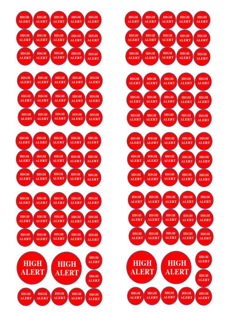 Label High Alert | PDF