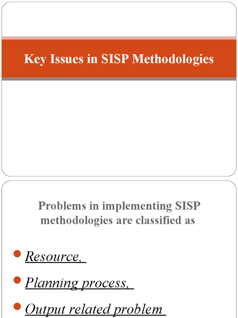 Key Issues in SISP Methodologies 2003 | PDF | Competence (Human ...
