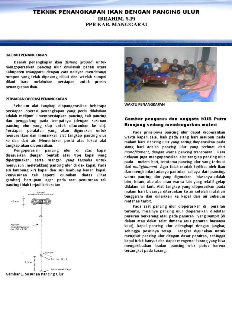Teknik Pancing Ulur di Manggarai | PDF
