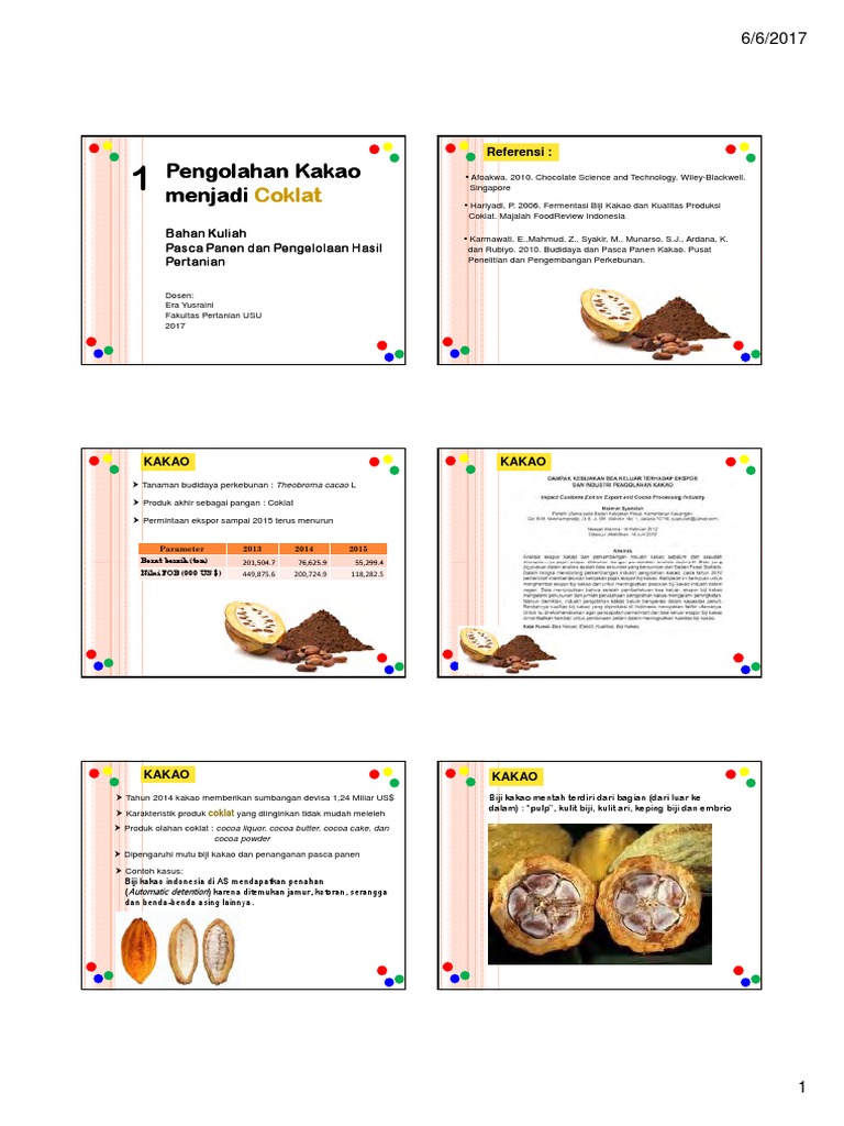 Proses Pengolahan Coklat | PDF