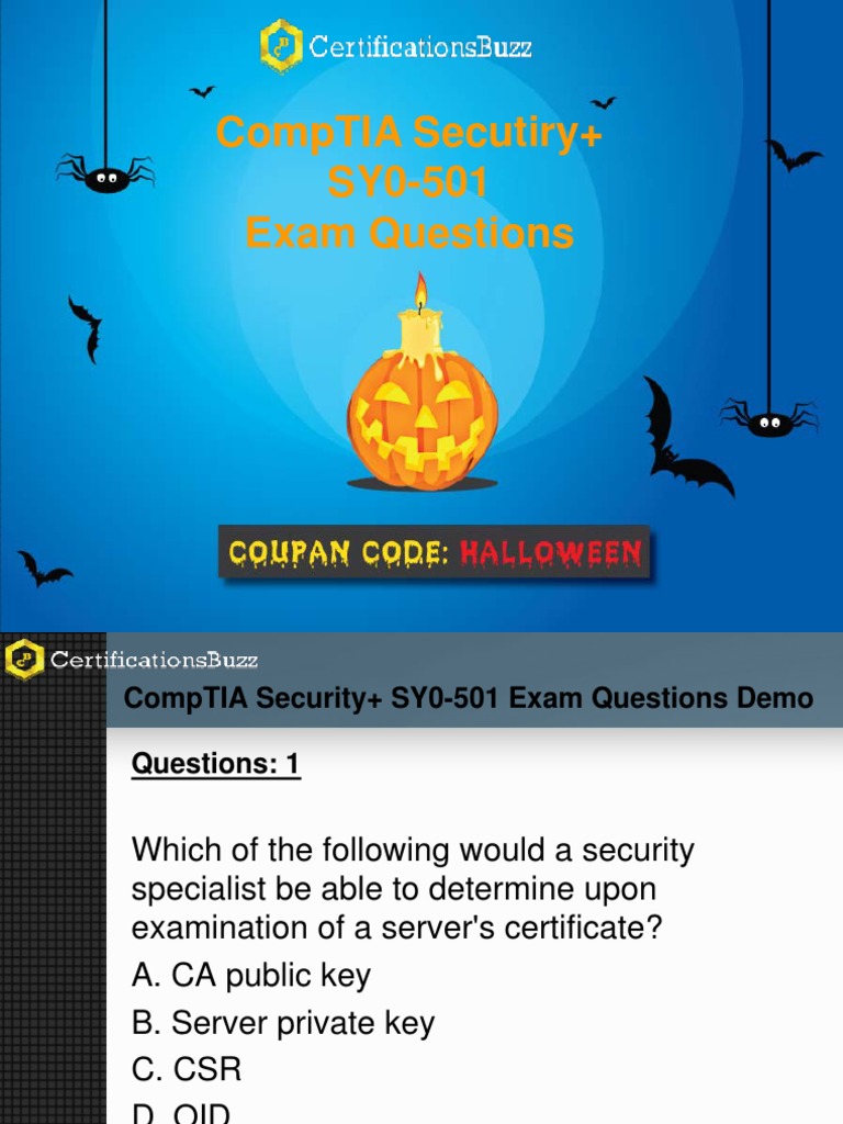 CompTIA Security+ SY0-501 Exam (Valid 88 Questions & Answers) 2017 ...